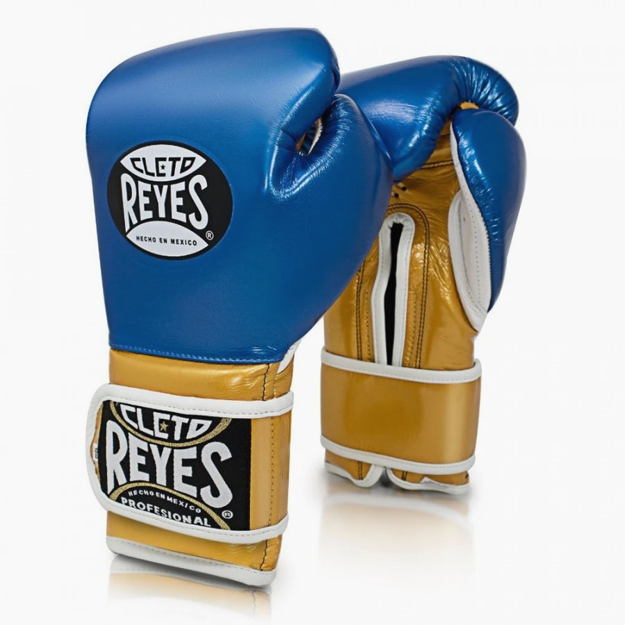 Boxhandschuhe Cleto Reyes Sparring CE6 Saphirblau Gold – Combat Arena